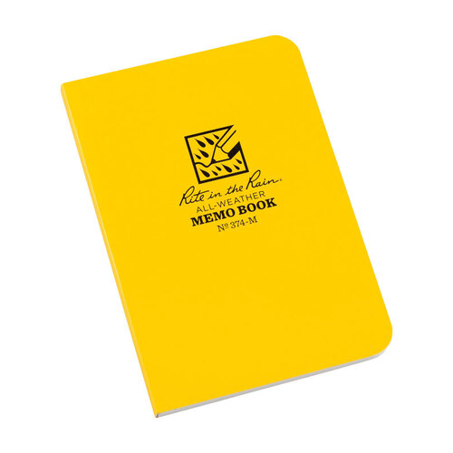 RITE IN THE RAIN 374-M Memo Book All-Weather 3-1/2" W X 5" L Perfect ...