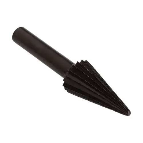 Forney 60074 Conical Shaped Rotary File, 1/2 in Dia Cutting, 1/4 in Dia ...
