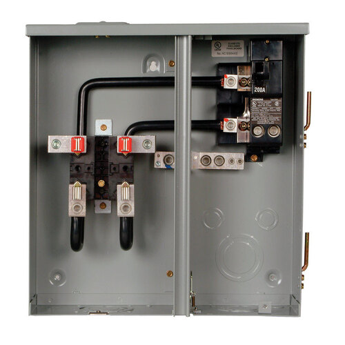 Siemens MM0202B1200 Meter Socket and Main Breaker Load Center 200 amps ...