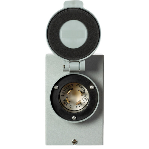 Reliance Controls PB-30 PB30 Power Inlet Box, 30 A, 125/250 V, Gray