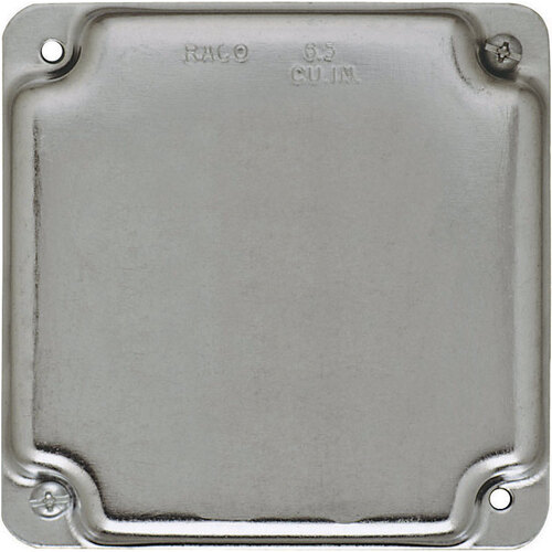 RACO 804C Box Cover Square Steel 2 gang For Close an Outlet Box or ...