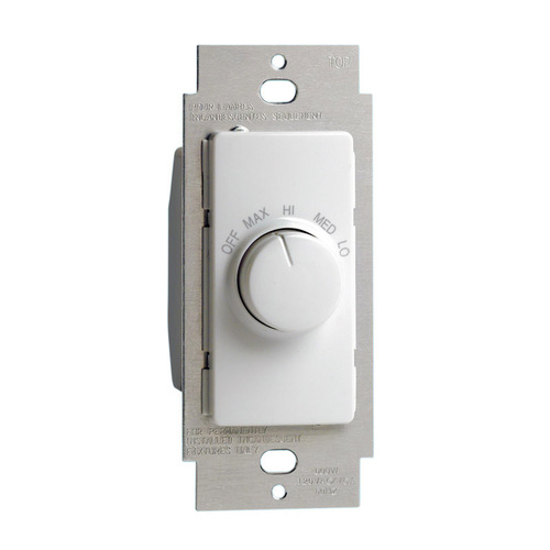 Leviton R24-RTF01-10W Fan Control Decora 1.5 amps Single Pole Rotary ...