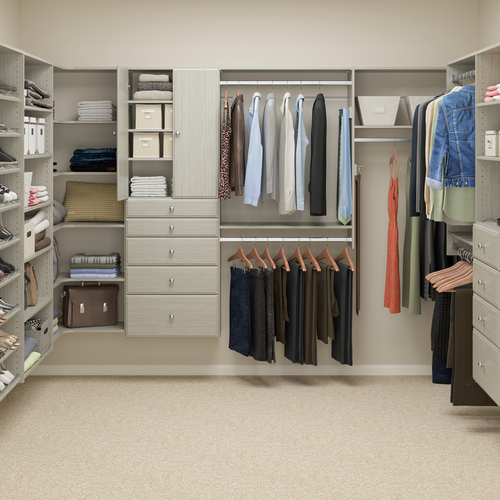 Easy Track RD04-CG Deluxe Drawer 4" H X 14" W X 24" L Wood Laminate Gray