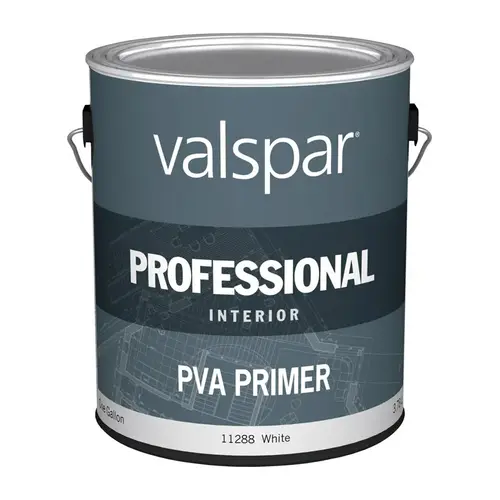Valspar 045.0011288.007-XCP4 045.00.007 PVA Primer, White, 1 gal, Pail ...
