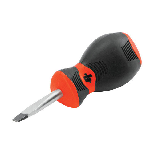 Performance Tool W30994 Stubby Screwdriver 1/4" S X 1-1/2" L Slotted Black