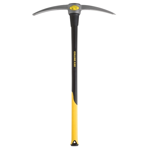 Collins ZP-6FD-C Pick Mattock 6 lb 36" Fiberglass Handle Black/Yellow