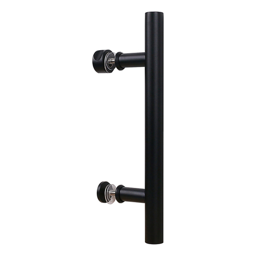 National Hardware N700-100 Pull Handle Madison Matte Black Steel Matte
