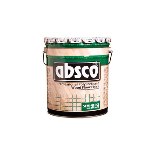 Absco 89525 Polyurethane Wood Floor Finish Semi-Gloss Clear 5 gal Clear