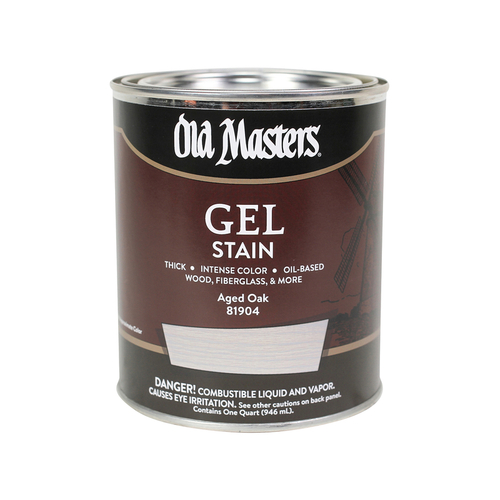 Old Masters 81904 Gel Stain Semi-Transparent Aged Oak Oil-Based Alkyd 1 ...