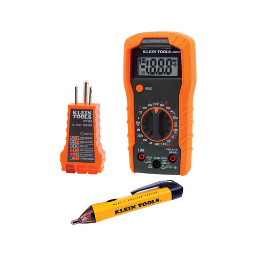 Klein Tools 69149P Electrical Tester Set Automatic LCD Orange