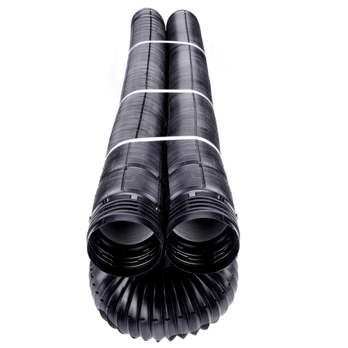 Flex-Drain 52002 Drain Pipe 4" D X 50 ft. L Polypropylene