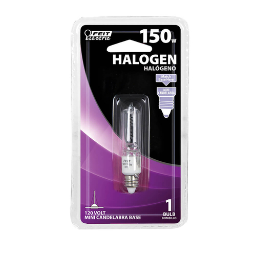 Feit Electric BPQ150/CL/MC/RP Halogen Bulb 150 W T4 Decorative 2200 lm ...