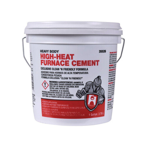 HERCULES 35526 High Heat Furnace Cement Oatey White For Furnace 1 gal White