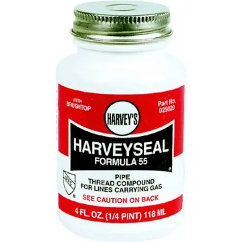 Harvey's 025020 Pipe Thread Compound, 4 fl-oz Jar, Liquid, Paste ...
