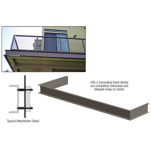 CRL ALUM-DECKBD1C-VCP-1 Custom Aluminum and Steel Decorative Deck Band