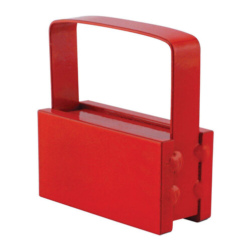 Magnet Source 07213 Handle Magnet 2" L X .75" W Red Ceramic 50 lb. pull Red
