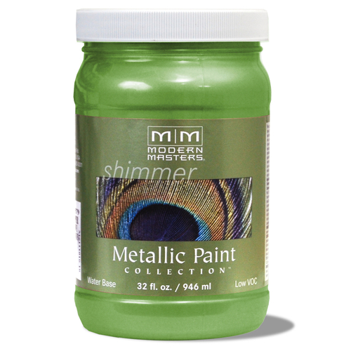 Modern Masters 1638329 Metallic Paint Shimmer Satin Green Apple 1 qt ...