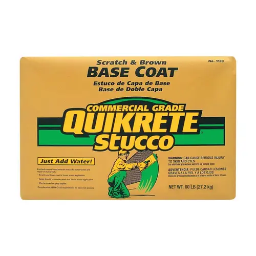 Quikrete 1139-60 Stucco Base Coat 60 lb Gray Buy Now