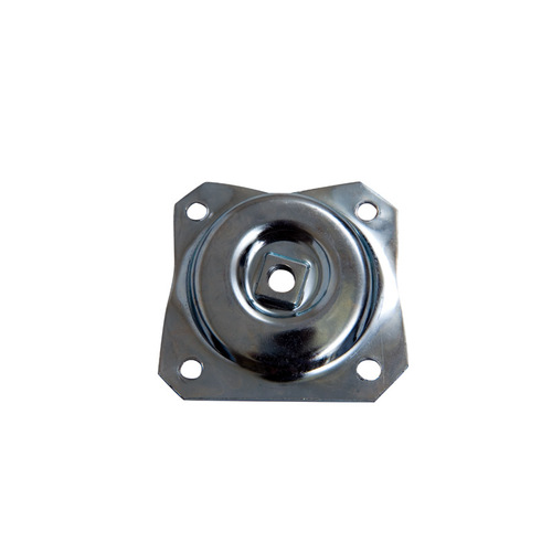 Waddell 2752 Table Leg Plate 2-1/2" H Angled Steel Metallic