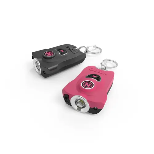 Nebo 6909 Flashlight With Key Ring MYPAL 400 lm Black/Pink LED Black/Pink Buy Now