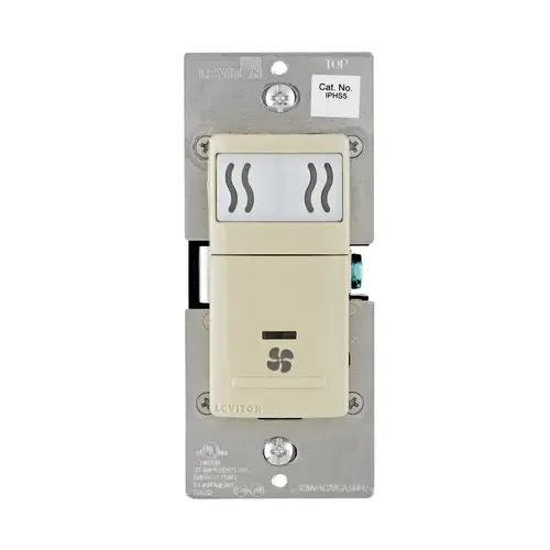 Leviton 001-DHS05-1LI Fan Control Switch 3 amps Single Pole Fan Control ...
