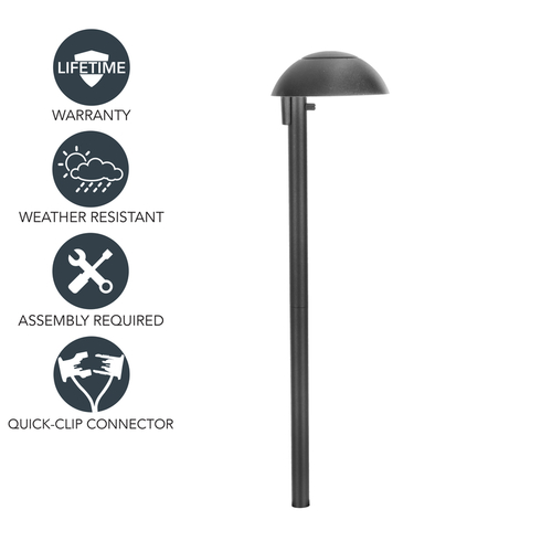 Sterno Home GL22811BK Pathway Light Low Voltage 11 W Incandescent