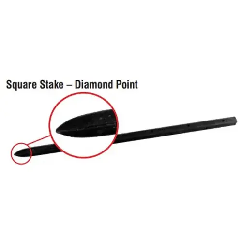 Grip-Rite STKSQ18 Square Stake Steel 18" L X 0.63" D Buy Now