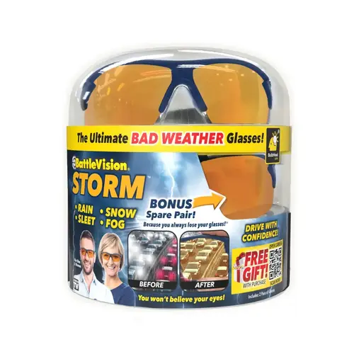 Bulbhead 15411-12 Glasses Battle Vision Storm Black/Yellow Pair Buy Now