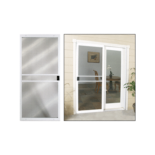 CRL 2717145504 Titan White 48 X 96 Vinyl Sliding Screen Doors CRL 2717145504 Titan White 48 X 96 Vinyl Sliding Screen Doors