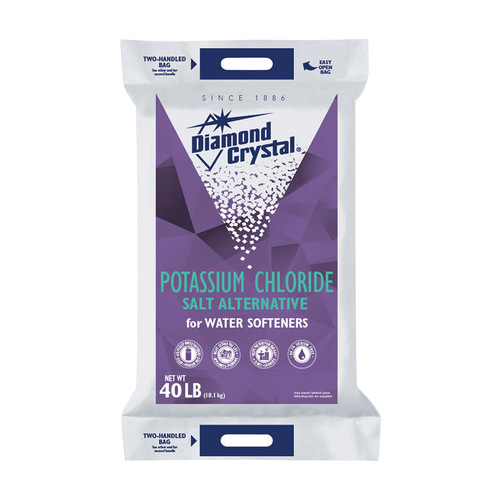 DIAMOND CRYSTAL 100012447 Potassium Chloride Crystal 40 lb