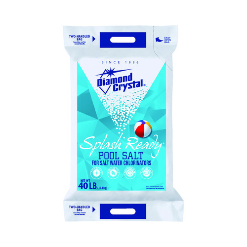 DIAMOND CRYSTAL 100011437 Pool Salt Splash Ready Granule 40 lb