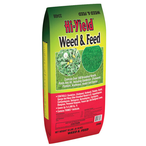 Hi-Yield 33408 Lawn Fertilizer Weed & Feed For All Grasses 5000 sq ft