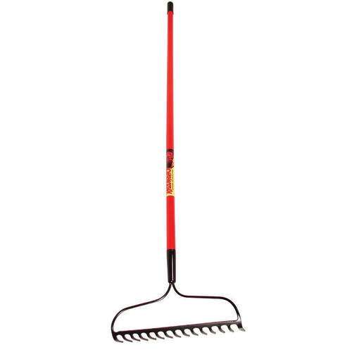 Razor-Back 63184 Bow Rake 66.5" 15 Tine Forged Steel Fiberglass Handle