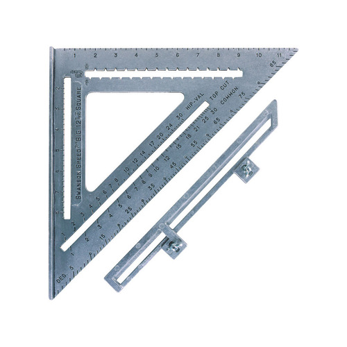 Swanson S0107 Speed Square Speedlite 12" L X 1" H Aluminum Silver