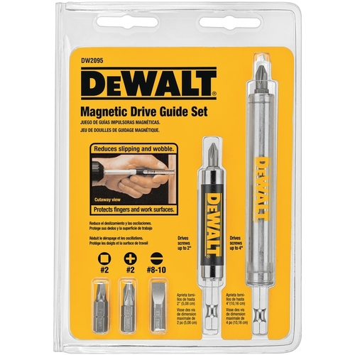DEWALT DW2095 Drive Guide Set 2" L Heat-Treated Steel