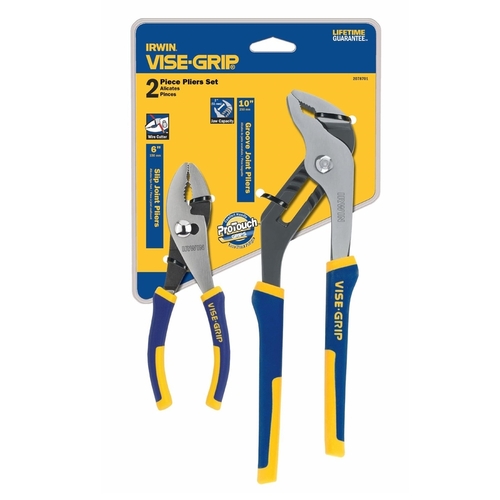 Irwin 2078701 Plier Set, Nickel Chromium Steel, Blue/Yellow