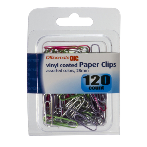 Officemate 97217 Paper Clips OIC Regular Assorted Color Assorted Color
