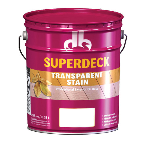 Superdeck DPI019015-20 Wood Stain Transparent Cedar Oil-Based 5 gal Cedar