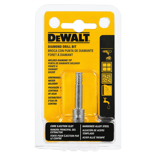 DEWALT DW5570 Tile Drill Bit 3/16" S X 2-1/4" L Diamond Tipped