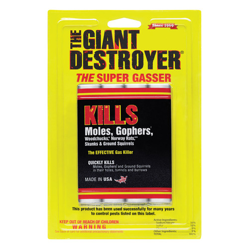 Atlas 00333 Gasser The Giant Destroyer Fog For Gophers and Moles 4 pk