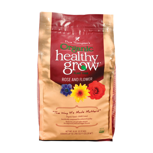 Healthy Grow HGR432RF6 Plant Food Organic Granules Roses and Flowers 6 lb