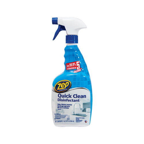 ZEP ZUQCD32-XCP12 Disinfectant Quick Clean Fresh Scent 32 oz - pack of 12