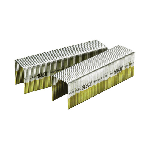 Senco P13BAB Heavy Wire Staples 1" W X 1" L 16 Ga. Wide Crown Gray