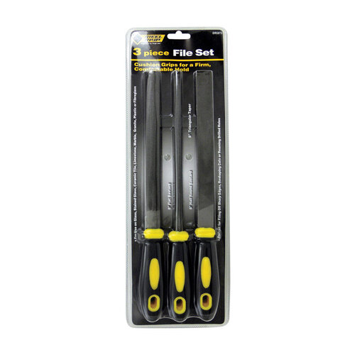 Steel Grip DR5873 File Set Multiple in. L Steel Assorted