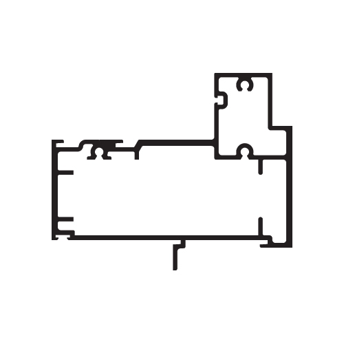 CRL-U.S. Aluminum 1G67711 Transom Door Header for Overhead Concealed ...