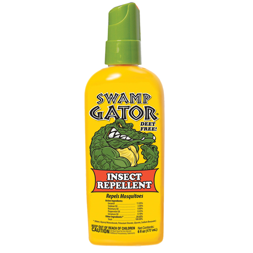 Harris HSG-6 Swamp Gator Insect Repellent, 6 oz, Liquid, Milky, Minty