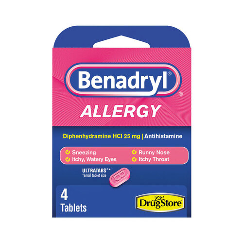 Benadryl 97062-XCP6 Allergy Relief Lil Drugstore 4 ct - pack of 6