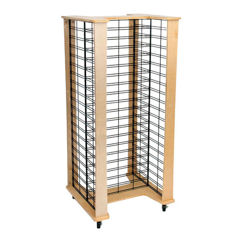 Open Road Brands 90172535 4 Sided Display Black 4-Roll Rack Wood Black