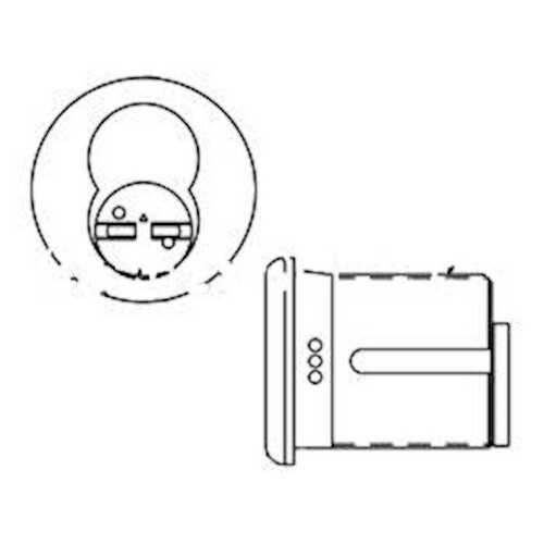 Medeco Security Locks 33076051-26-Z01 6 Pin SFIC 7/8" Tapered Head ...