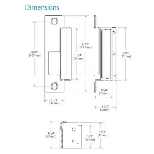 HES 1500-104 630 1500 Series Lip extension trim adapter, Satin ...